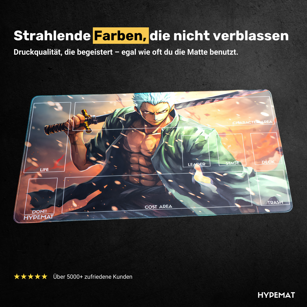 Zoro - One Piece Playmat: Abenteuer erleben! Jetzt kaufen 🚀